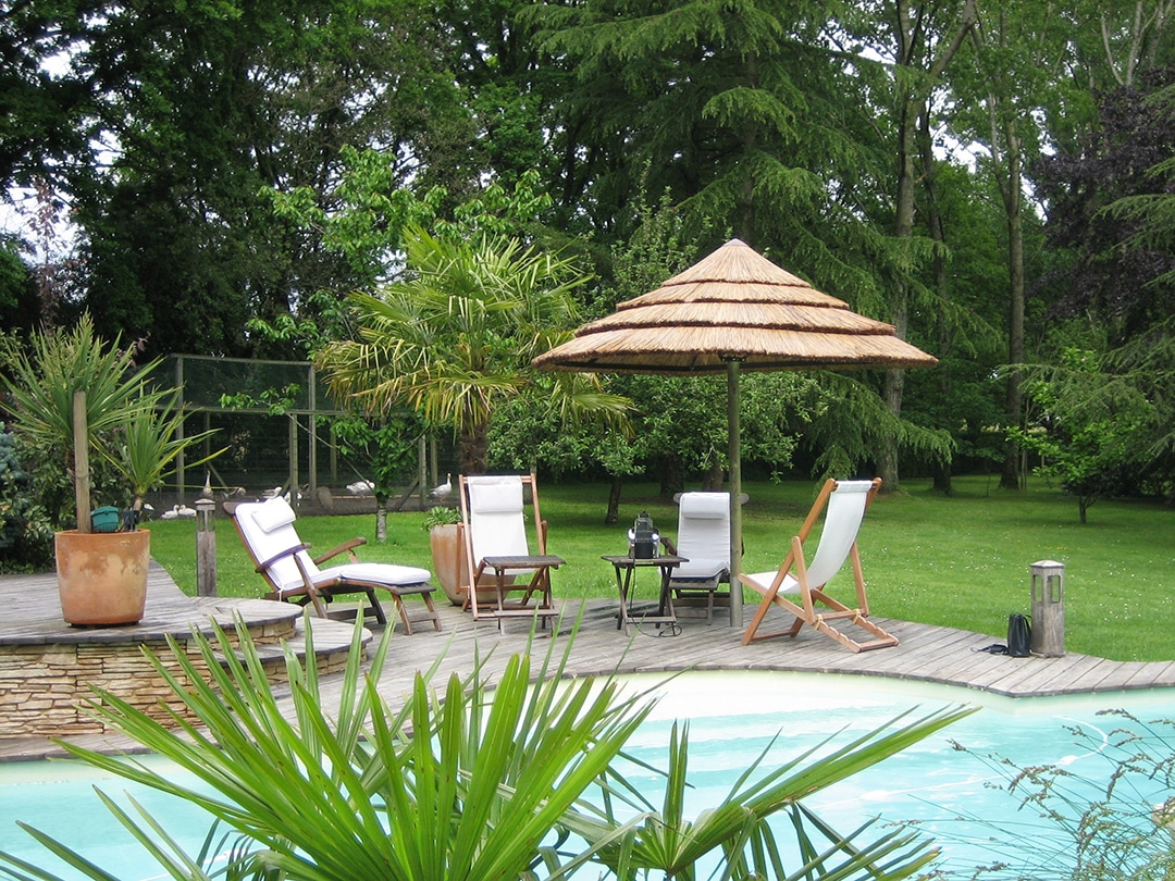 Parasol exotique Palapa | Charrier Outdoor